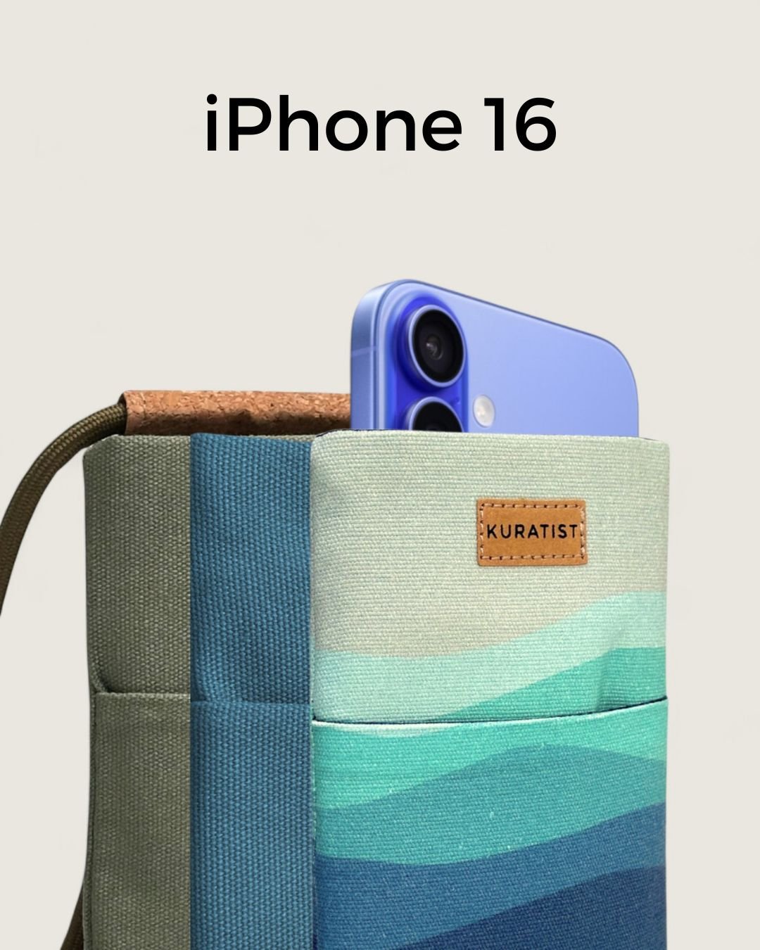 Kuratist Handmade Phone Cases for iPhone 16 – Stylish & Vegan